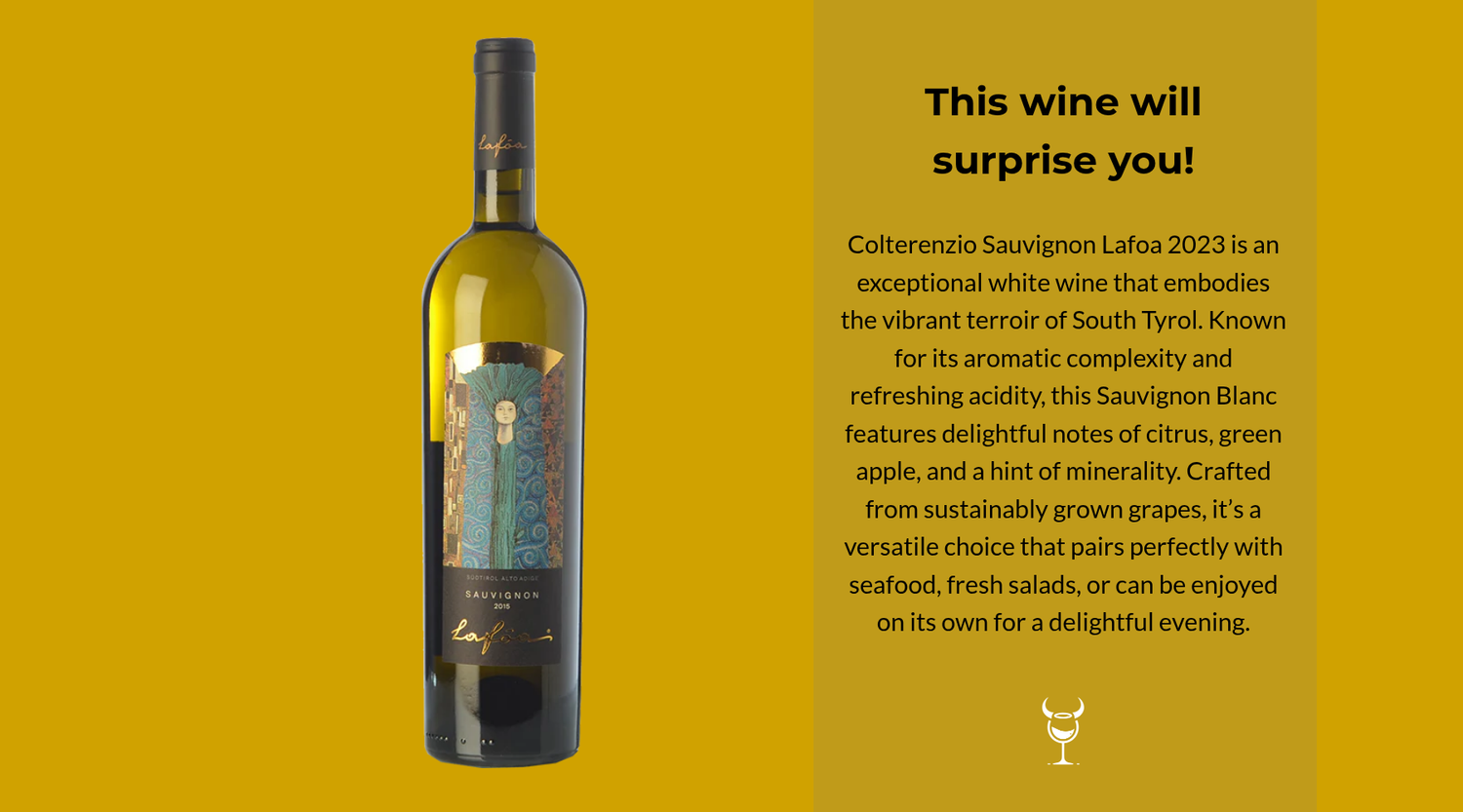 Discover Colterenzio Sauvignon Lafoa 2023! – El Toro Wine